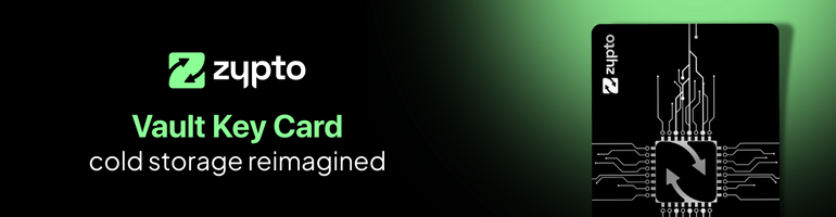 Vault Key Card VKC Guides and Real World Cold Storage Hub | Zypto