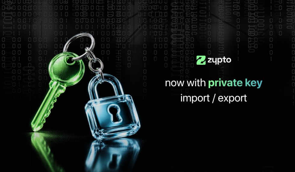 Zypto App Adds Private Key Import and Export | Zypto